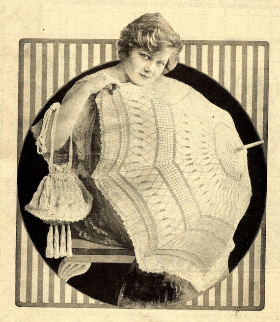 Vintage Crochet Pattern From 1917 Parasol Umbrella and - Etsy