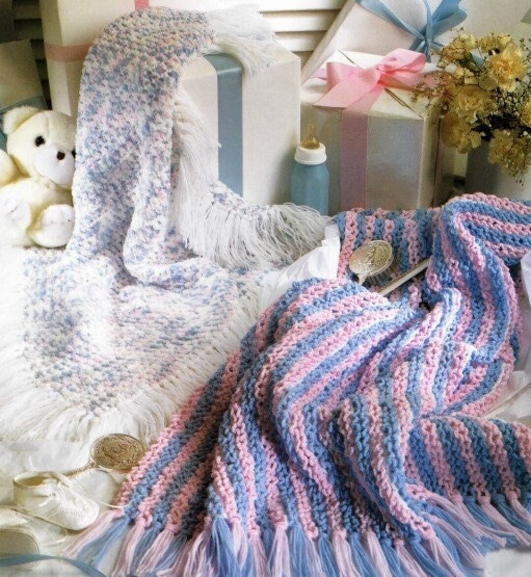 Vintage Baby Blanket Crochet Pattern Soft and Sweet Snuggle up - Etsy