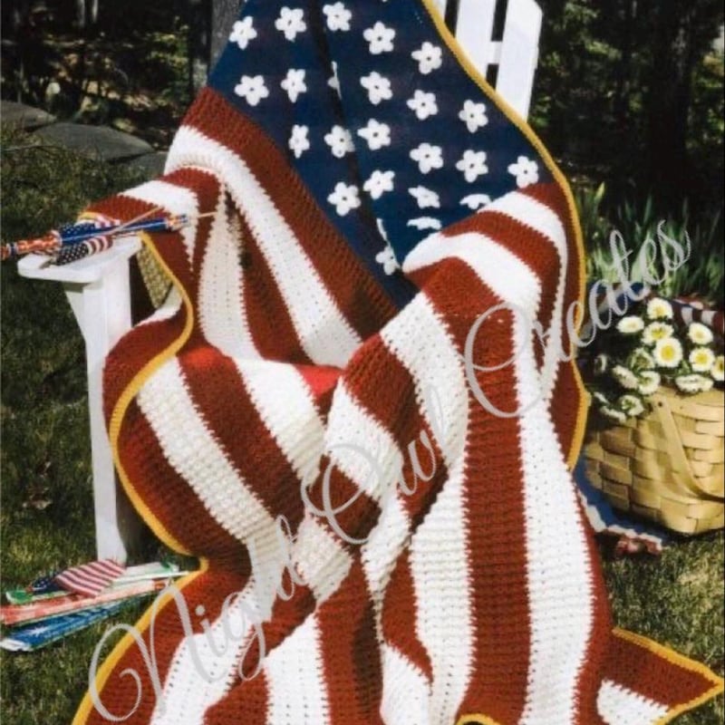 Flag Crochet Pattern - Etsy