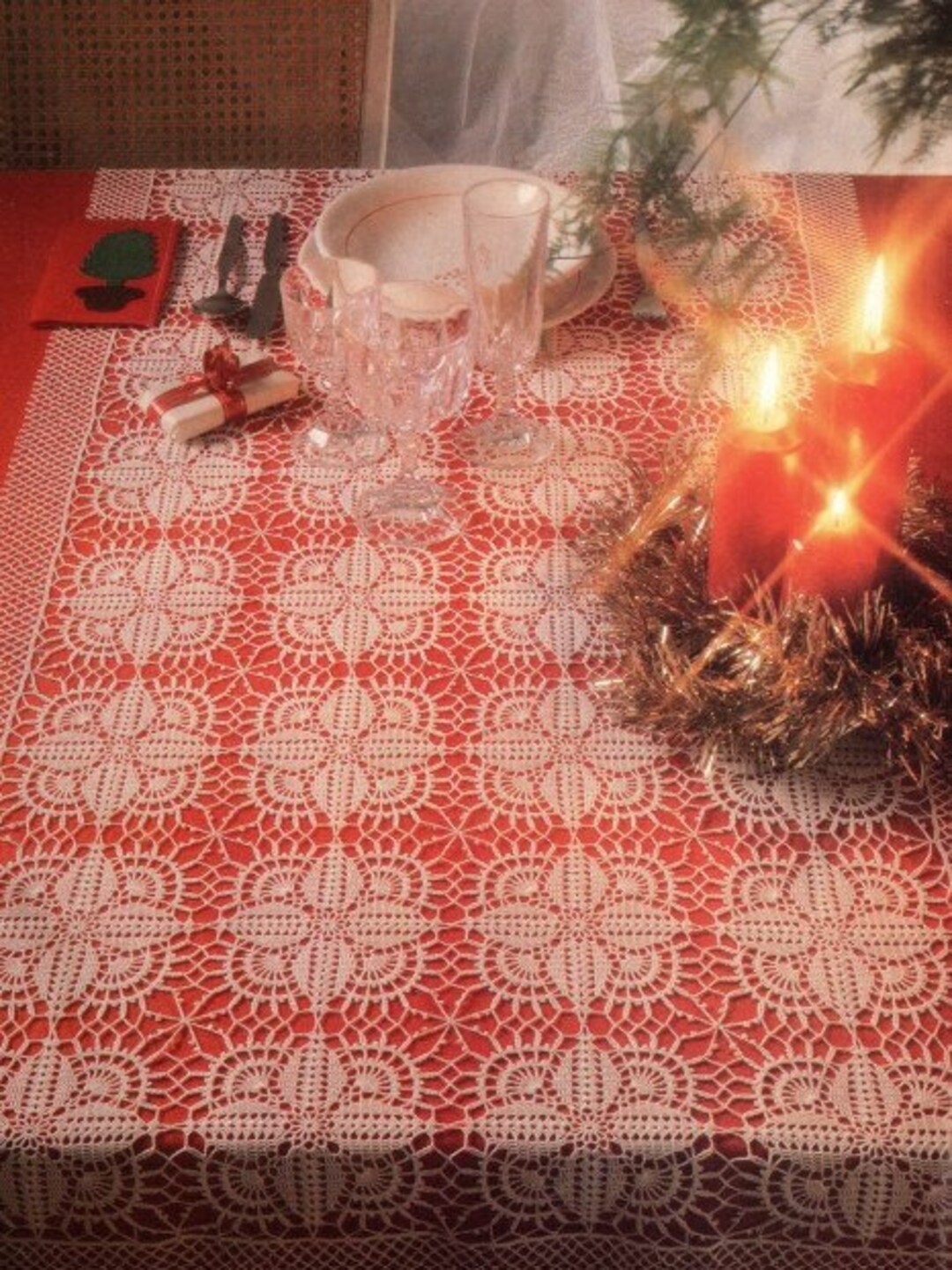 Vintage Crochet Pattern Heirloom Doily Table Runner Motif PDF Instant ...