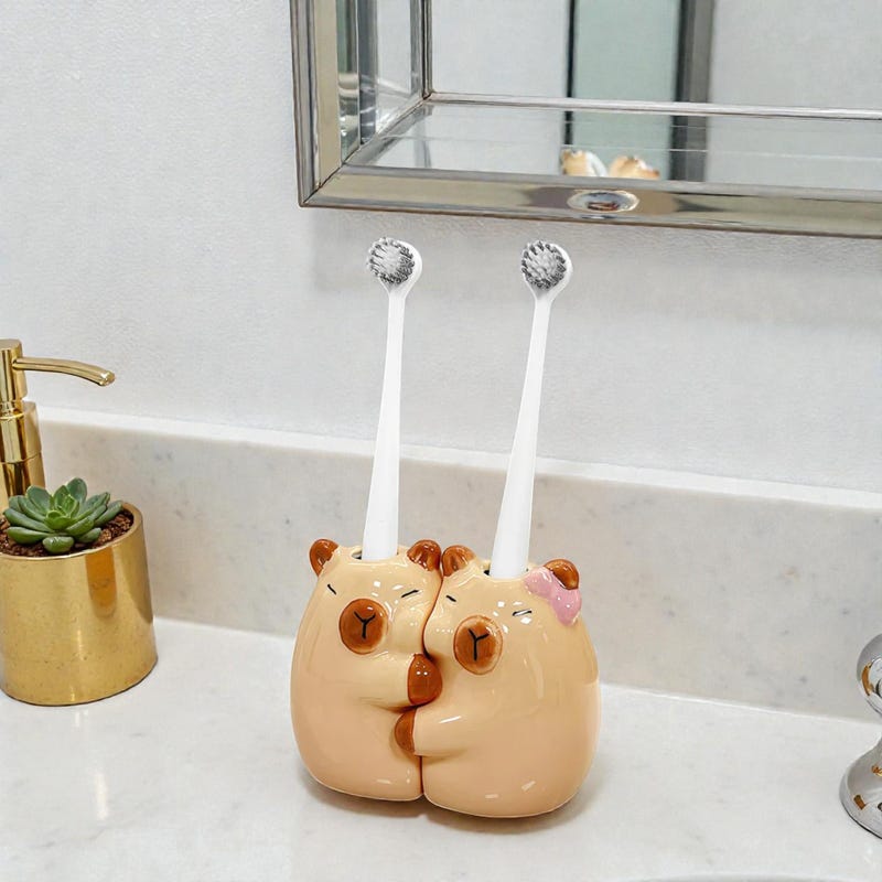 Teddy Bear Toothbrush Holder - Etsy Canada