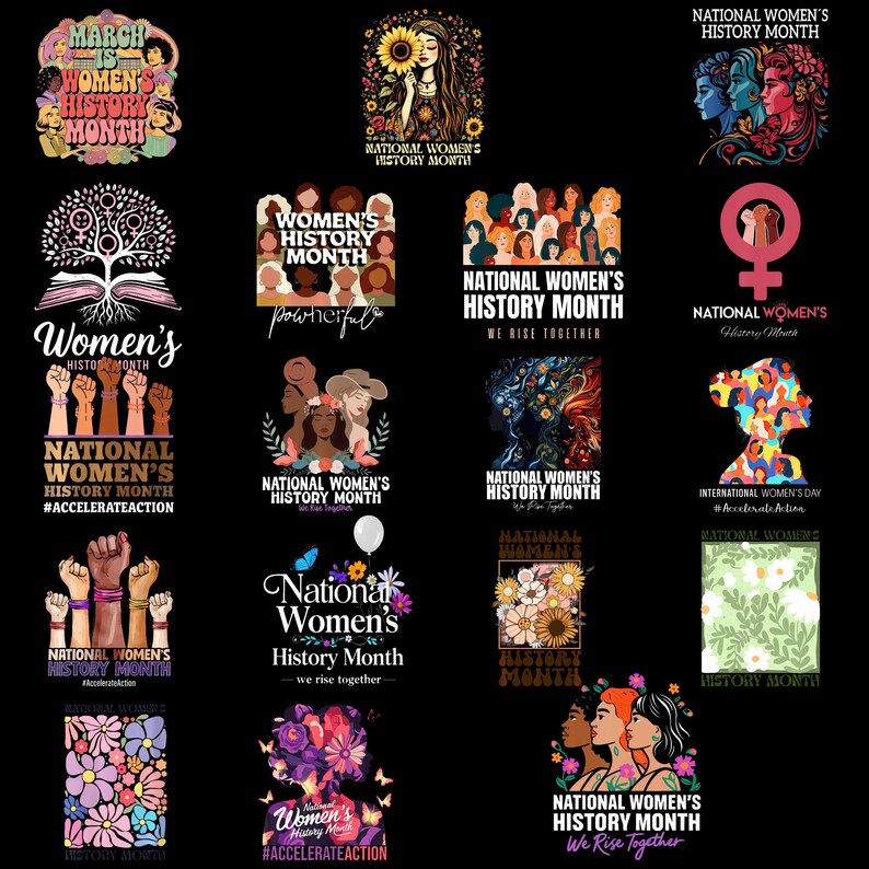 Empower Women PNG – National Women’s History Month 2025 Feminist ...