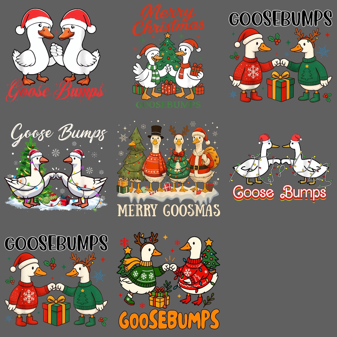 Christmas Xmas Vibes Silly Goose PNG, Funny Holiday Goosebumps Quote ...