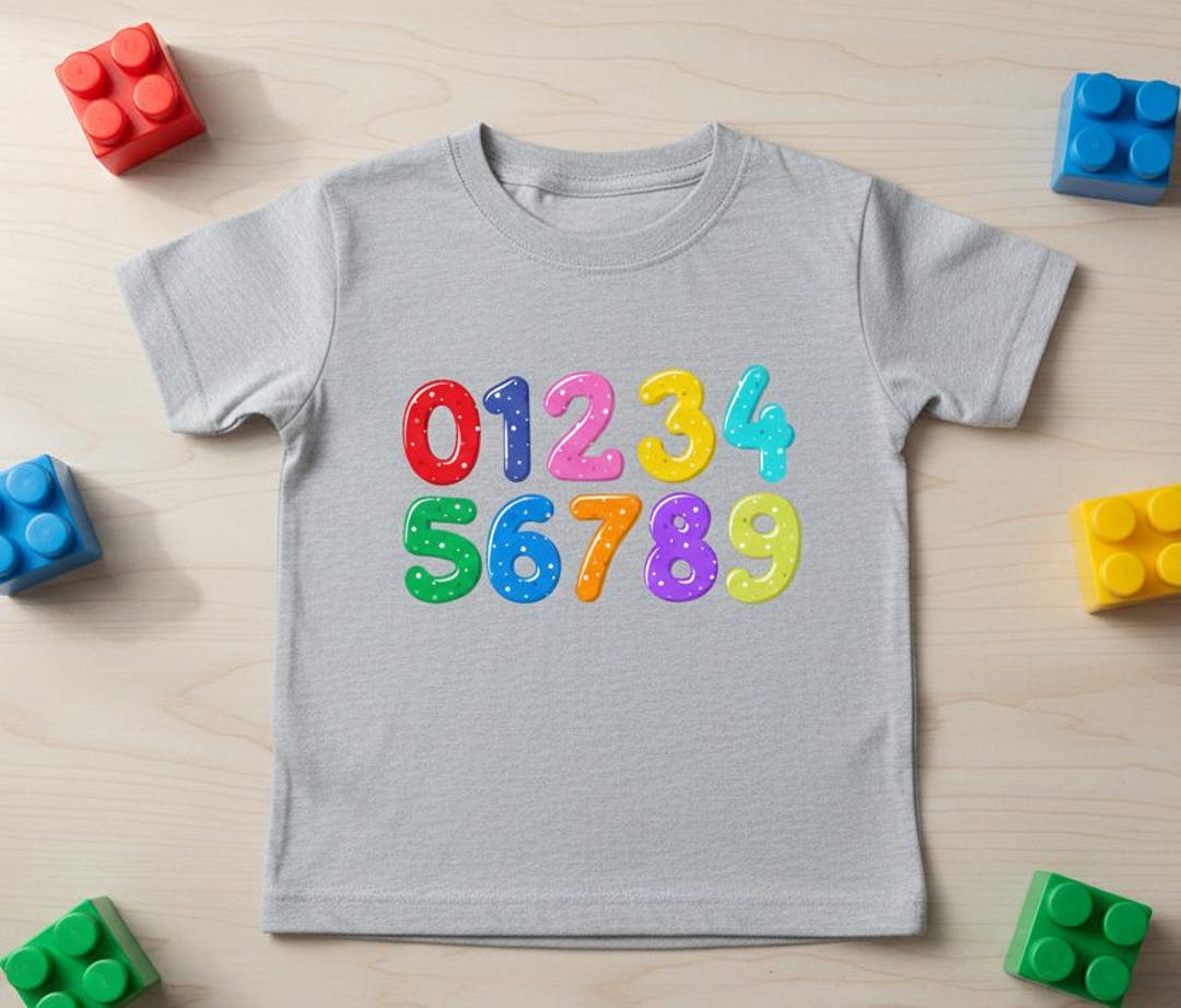 Colorful Numbers 0-9 SVG PNG | Bubble Number Clipart | Numbers for ...