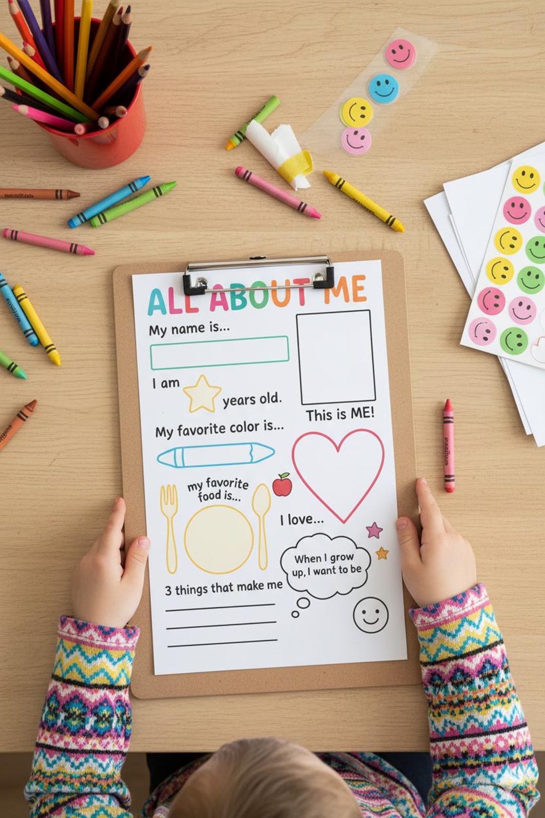 All About Me All About Me Worksheet Back to School Classroom Activity ...