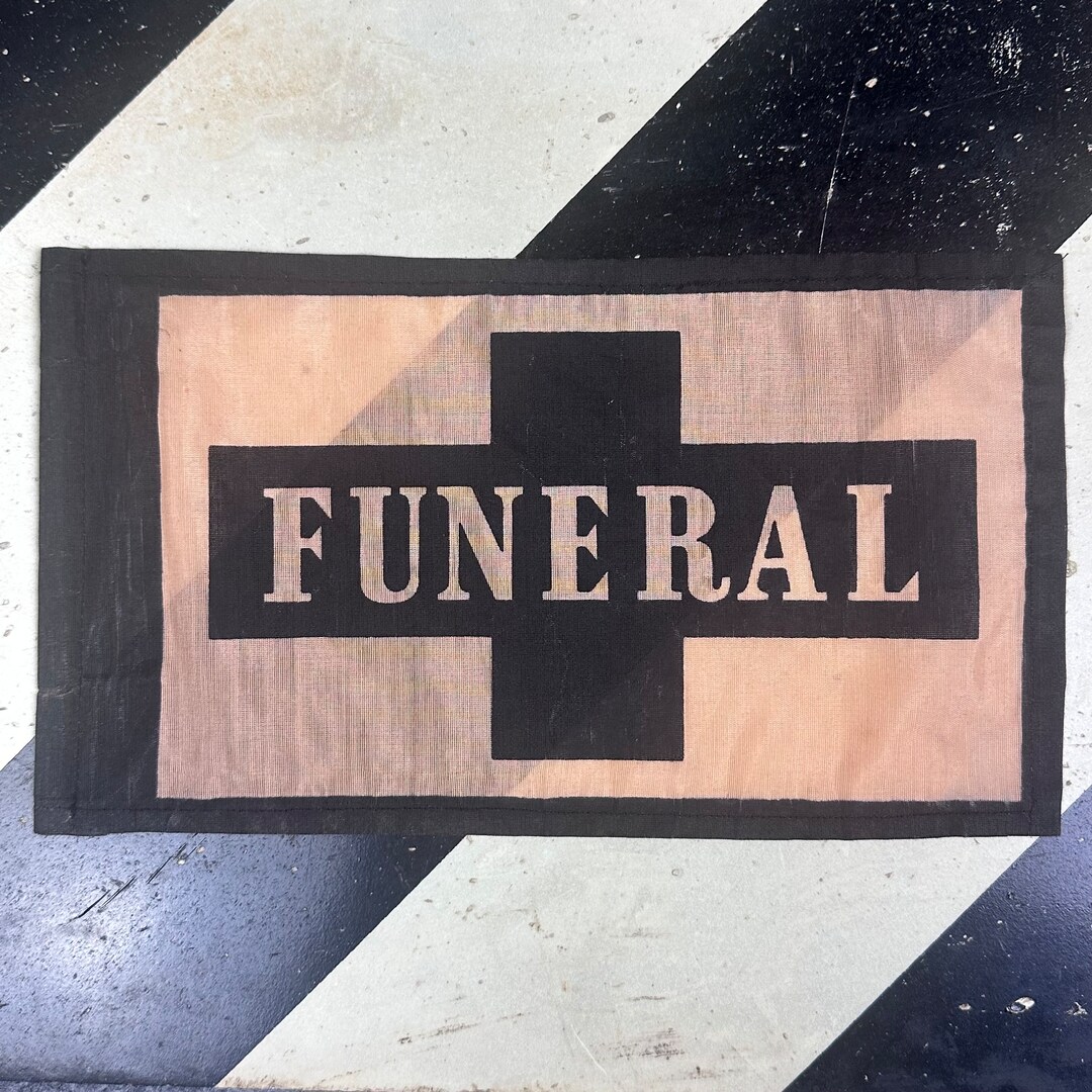 Vintage Funeral Procession Flag Cemetery Mourning Unusual Oddity - Etsy