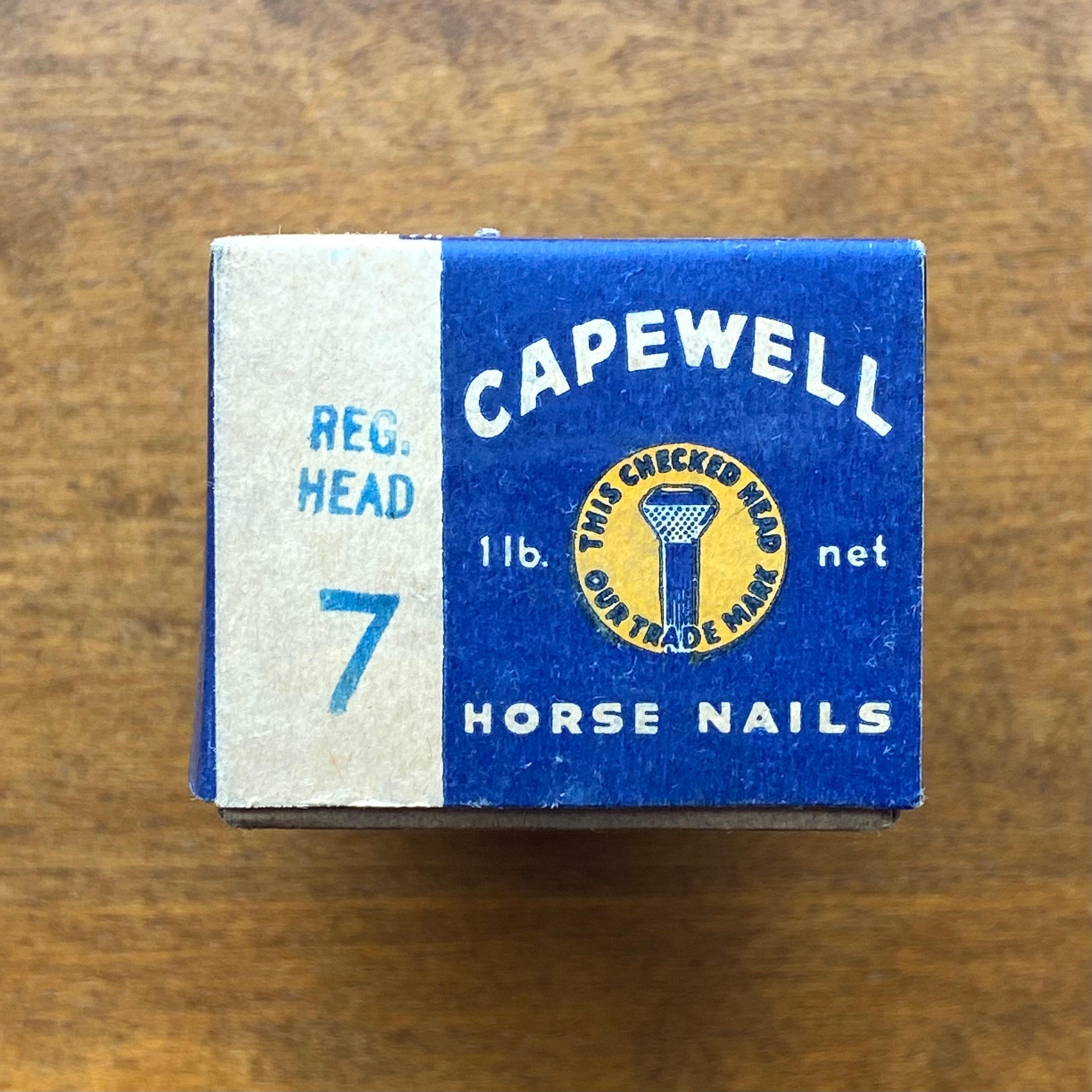 Vintage Capewell Horse Nails 1lb Pkg W/ Approx. 110 Nails New Old Stock ...