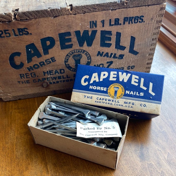 Vintage Capewell Horse Nails 1lb Pkg W/ Approx. 110 Nails New - Etsy