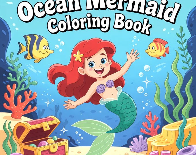 Pre School Mermaid Coloring Pages for Preschool Kids | Fun & Creative ...