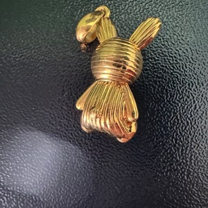 18K Solid Yellow Gold Rabbit Pendant - Etsy
