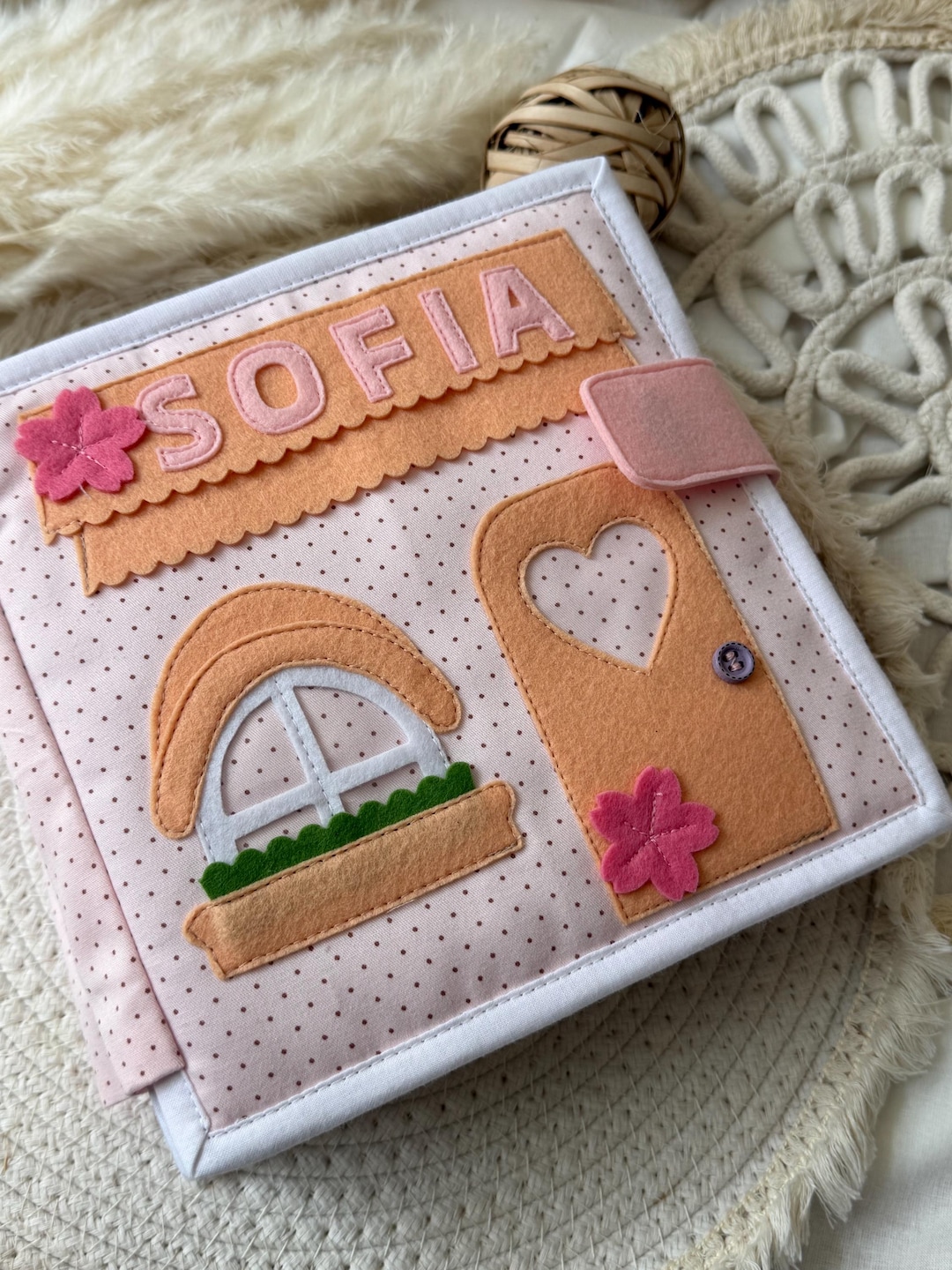 Personalized Quiet Book, Custom Felt Family Dolls, Montessori Busy Book ...