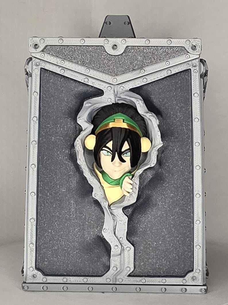 Toph First Metalbender Deck Box | 3D Printed Cardholder With Dice ...