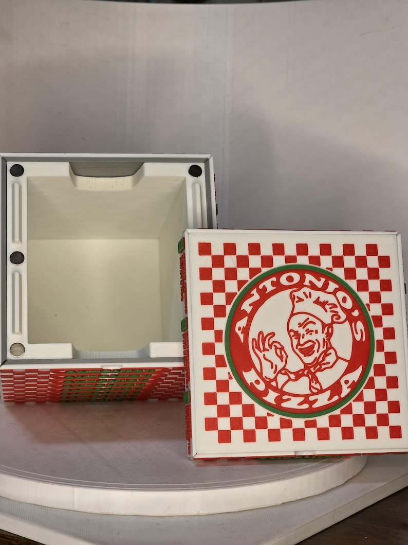 TMNT Pizza Box Deck Box | 3D Printed PLA Card Holder (sneakypanda ...