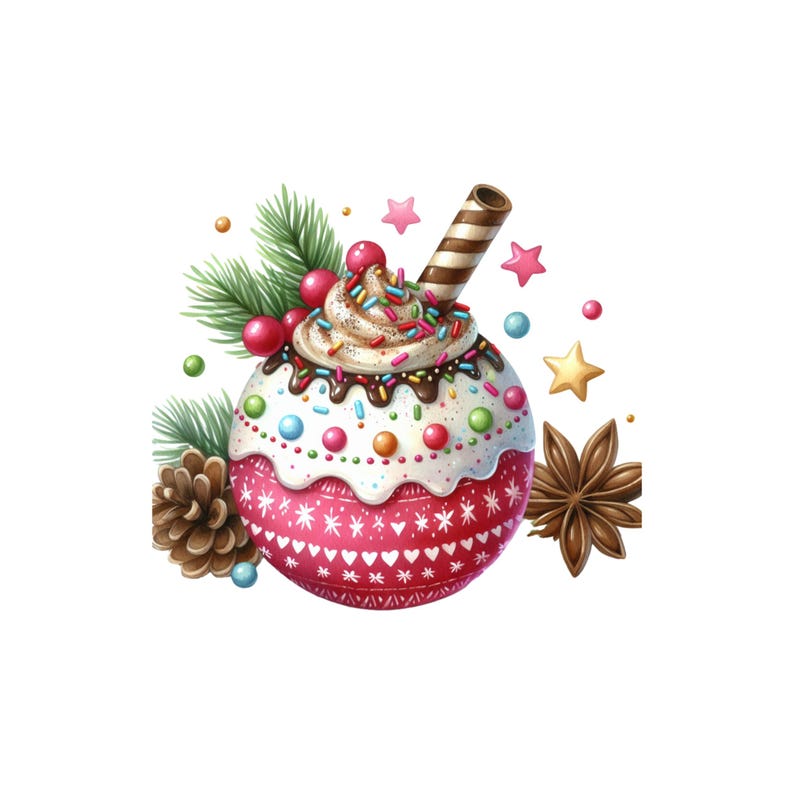 Christmas Baking Clipart: Festive Holiday Graphics (digital Download ...