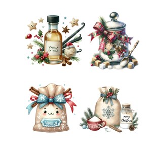 Christmas Baking Clipart: Festive Holiday Graphics (digital Download ...