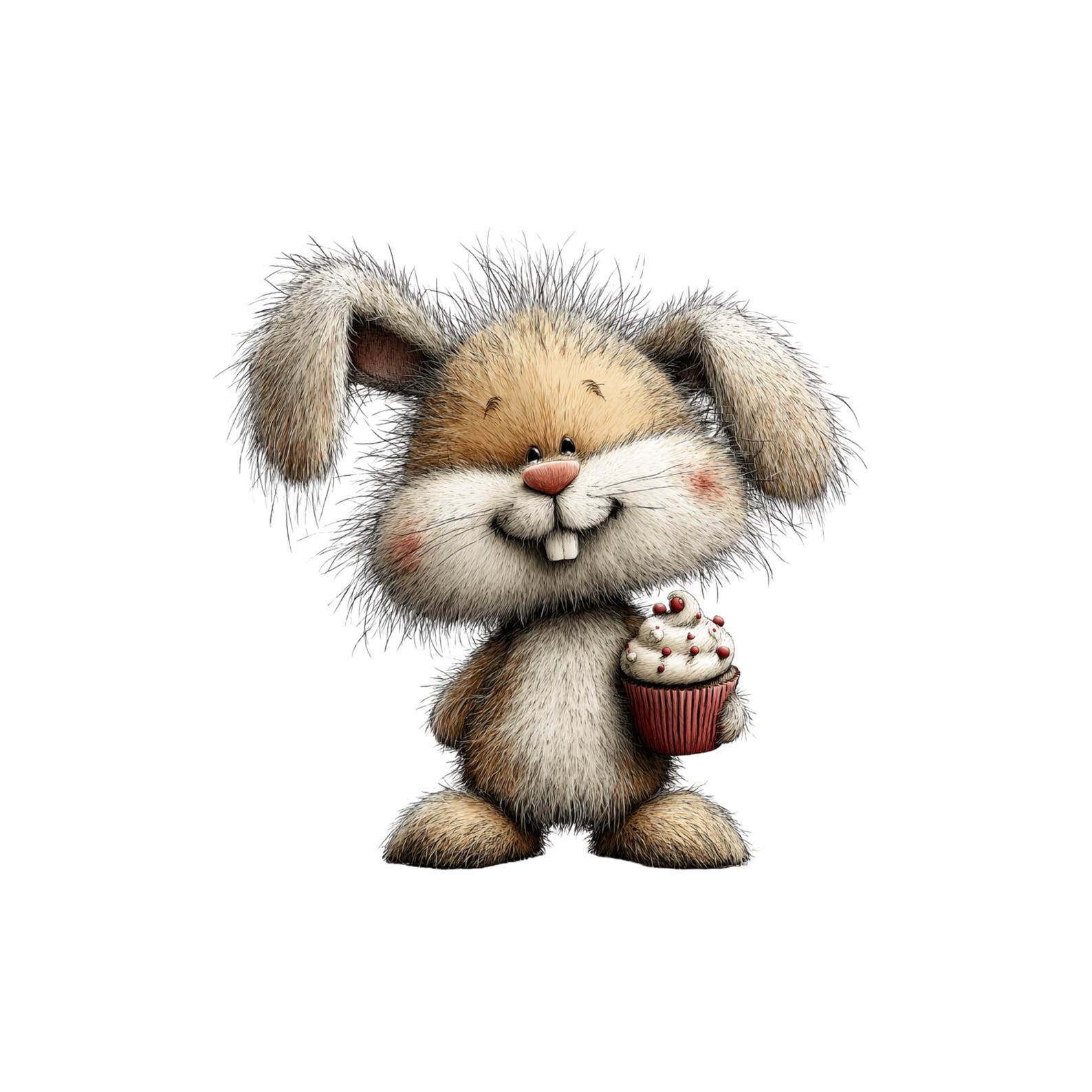 38 PNG Cute Bunny Clipart – Funny Rabbit Illustrations, Commercial Use ...