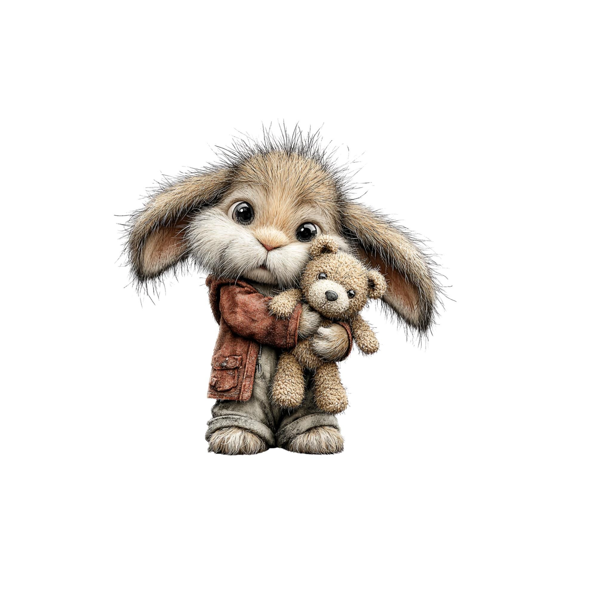38 PNG Cute Bunny Clipart – Funny Rabbit Illustrations, Commercial Use ...