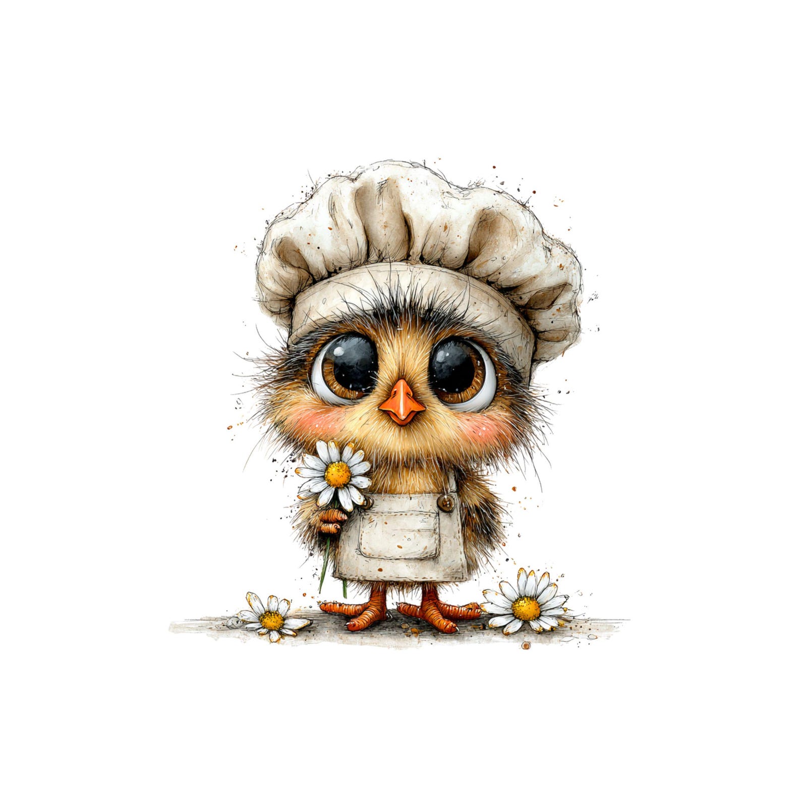24 PNG Easter Chicken Clipart – Whimsical Spring Chickens, Farm Animal ...