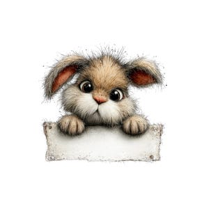 38 PNG Cute Bunny Clipart – Funny Rabbit Illustrations, Commercial Use ...