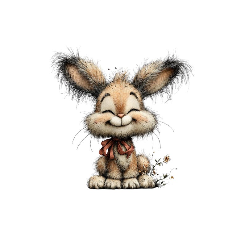 38 PNG Cute Bunny Clipart – Funny Rabbit Illustrations, Commercial Use ...