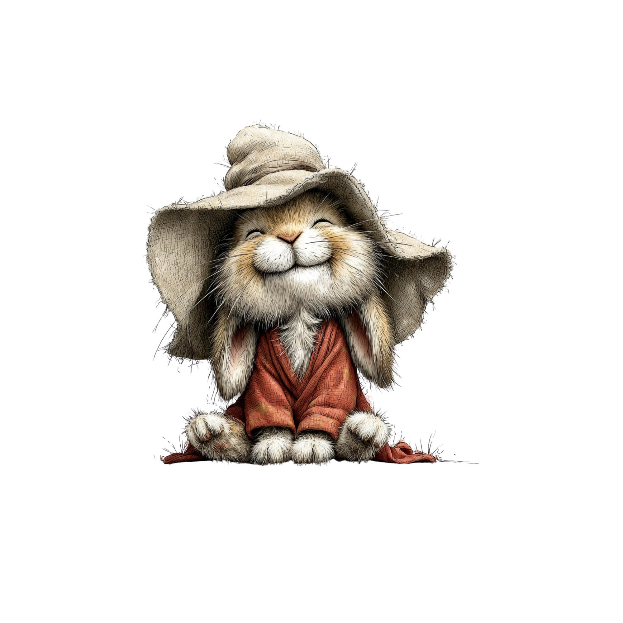 38 PNG Cute Bunny Clipart – Funny Rabbit Illustrations, Commercial Use ...