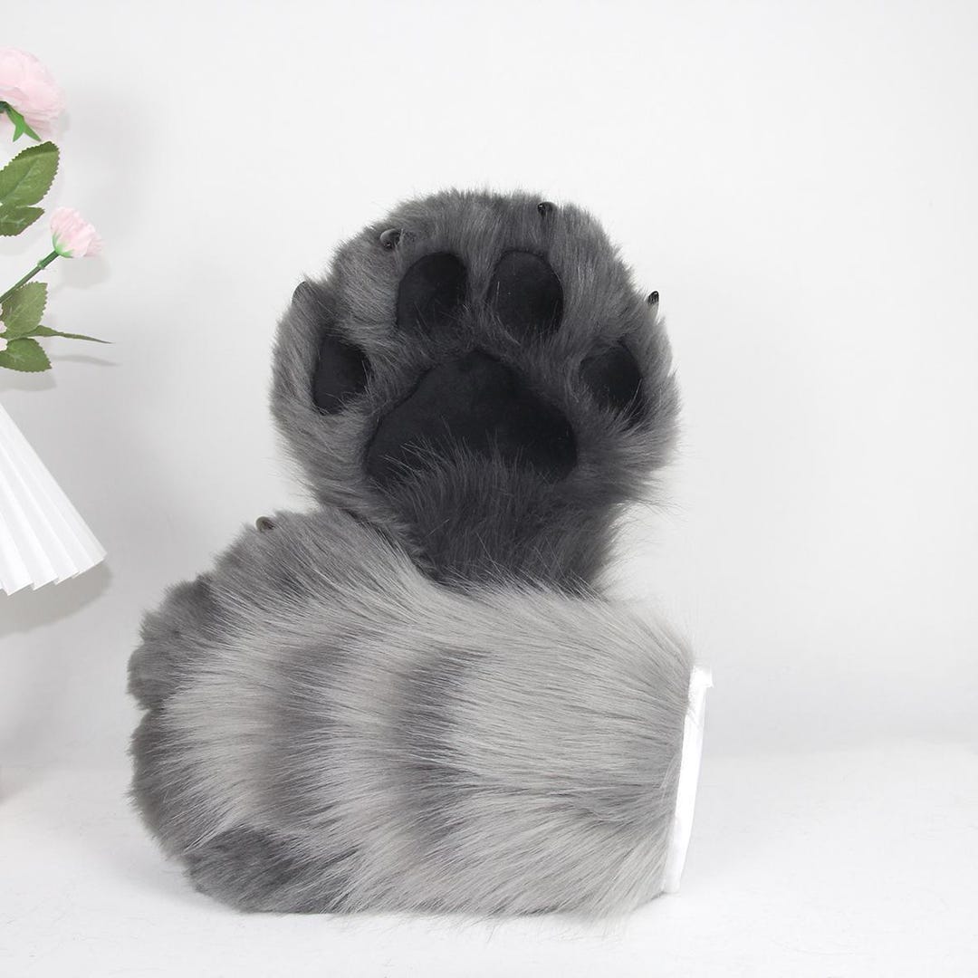 Handmade Gray Wolf Paws: Premium Material Retro Wild Style Accessory - Etsy