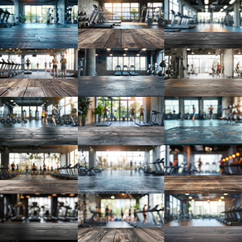 51 Gym Fitness Tabletop Backgrounds for Sports Product Display Mockups ...