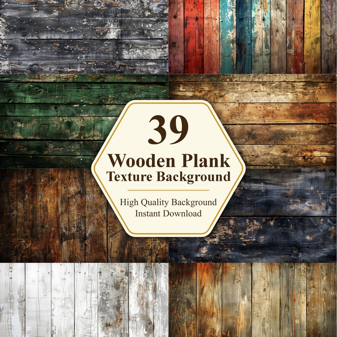 39 Rustic Wooden Plank Texture Bundle High-res Distressed Wood Digital ...