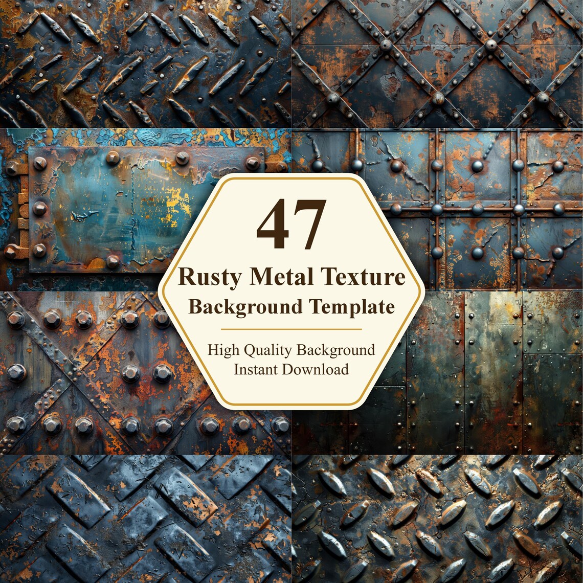 47 Rusty Metal Texture Template High-res Background Industrial ...