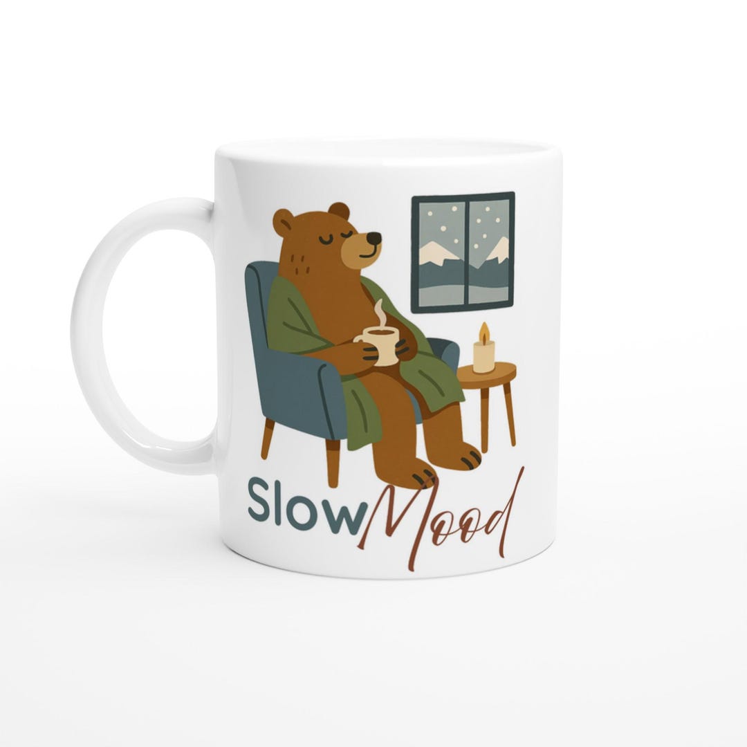 Slow Mood | Scandinavian Design by Scanmood | White 11oz Ceramic Mug - Etsy