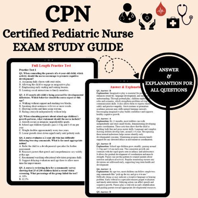 Cpn Study Guide 2026 | Cpn Notes | Cpn Exam | Certified Pediatric Nurse ...