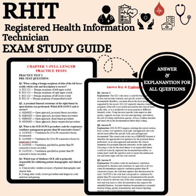 RHIT Study Guide 2026 | RHIT Exam | RHIT Practice Exam | Rhit Questions ...