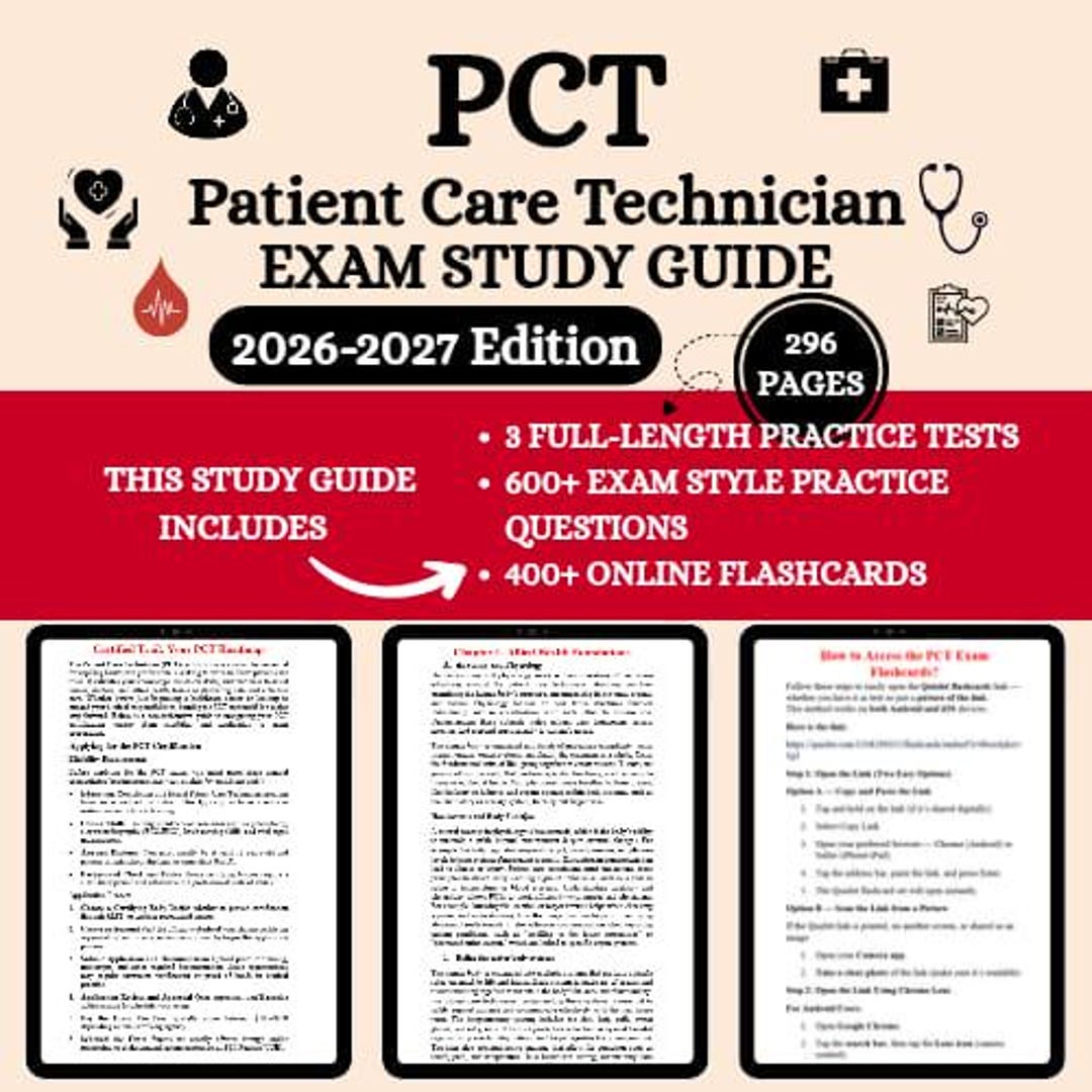 PCT Exam 2026 | Patient Care Technician | Pct Patient Care Technician ...