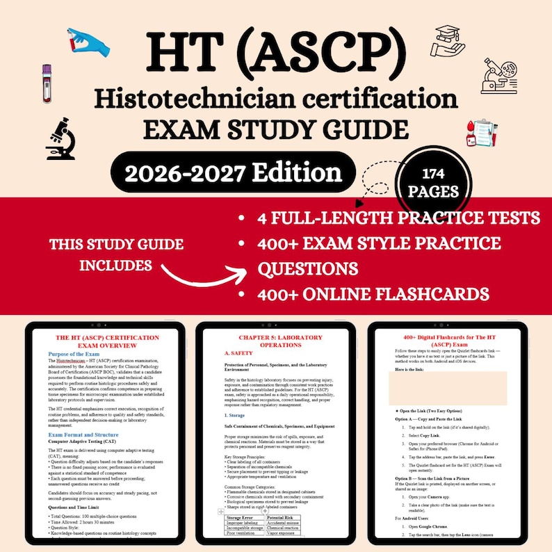 Ht Review 2026 | Ht Exam | Ht Study Guide | Ascp Ht Study | Ht Ascp ...