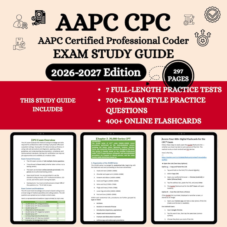 Aapc Cpc Study Guide 2026 | Medical Coding Exam | Cpc Exam Flashcards ...