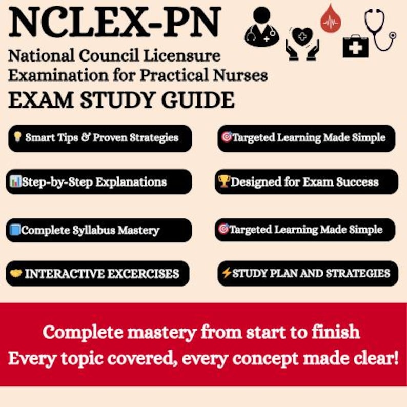 NCLEX PN Study Guide 2025-2026 | Nclex Pn Exam Prep | National Council Licensure Examination for ...