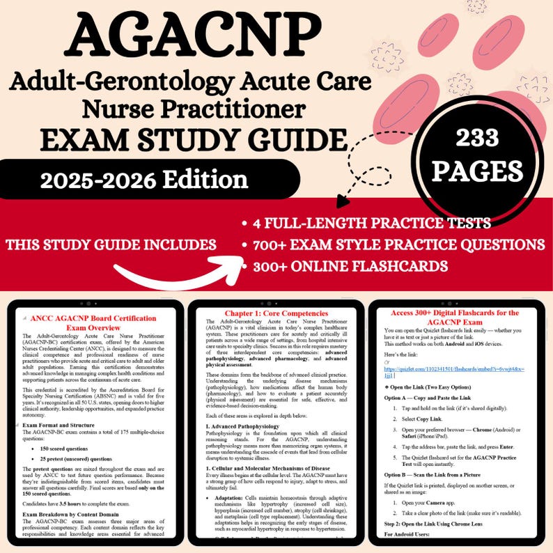 Agacnp Exam | Aacn Agacnp Study Guide | Acute Care Np | Agacnp Board ...