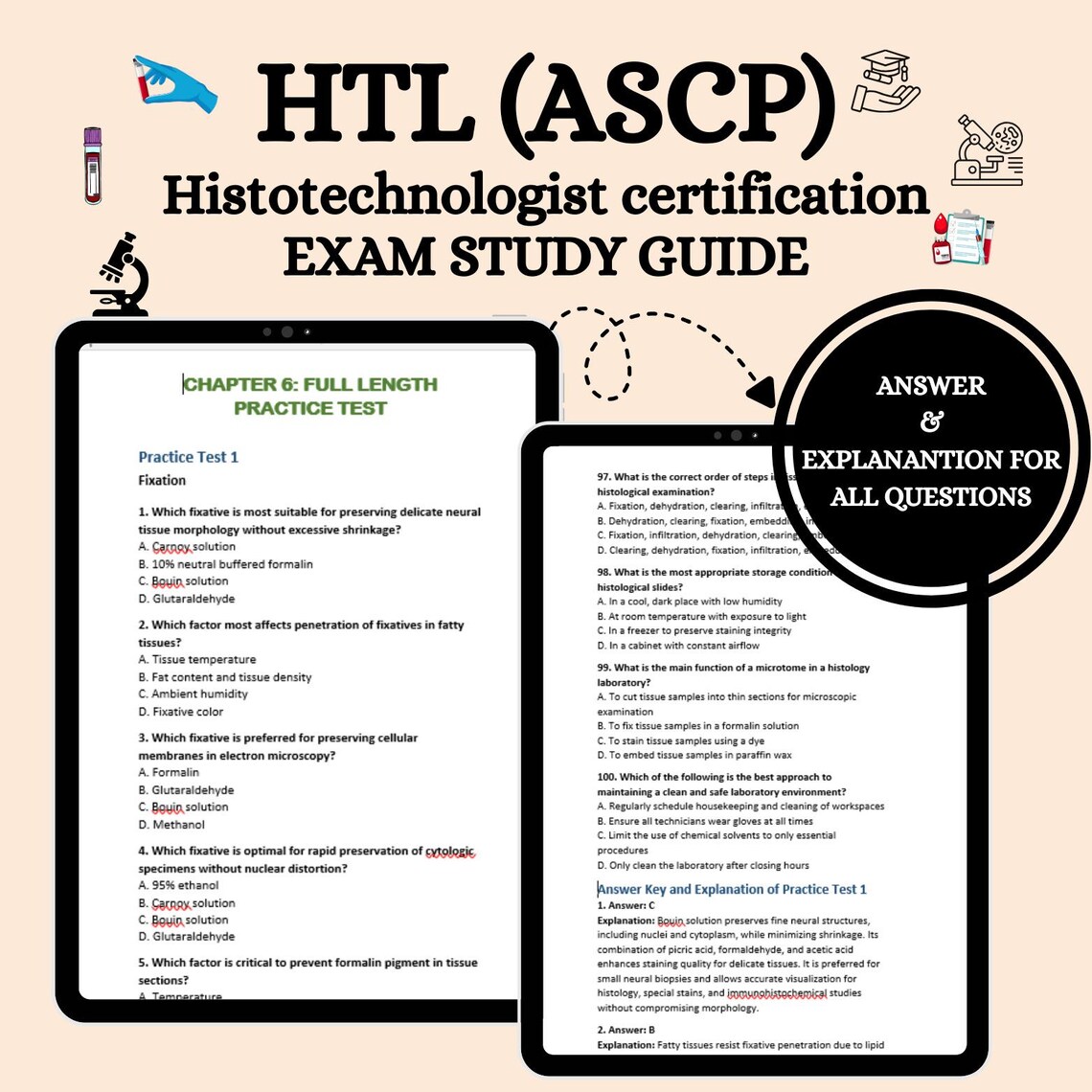 Htl Review 2026 | Htl Exam | Histotechnologist Exam | Htl Study Guide ...