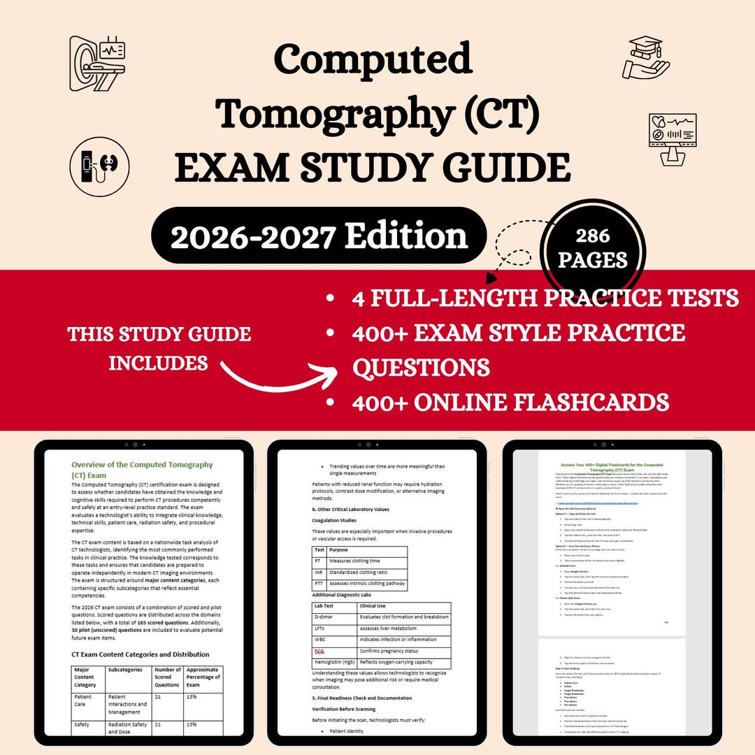 Ct Study Guide 2026 | Ct Registry Review | Ct Study Guide | Ct Registry ...