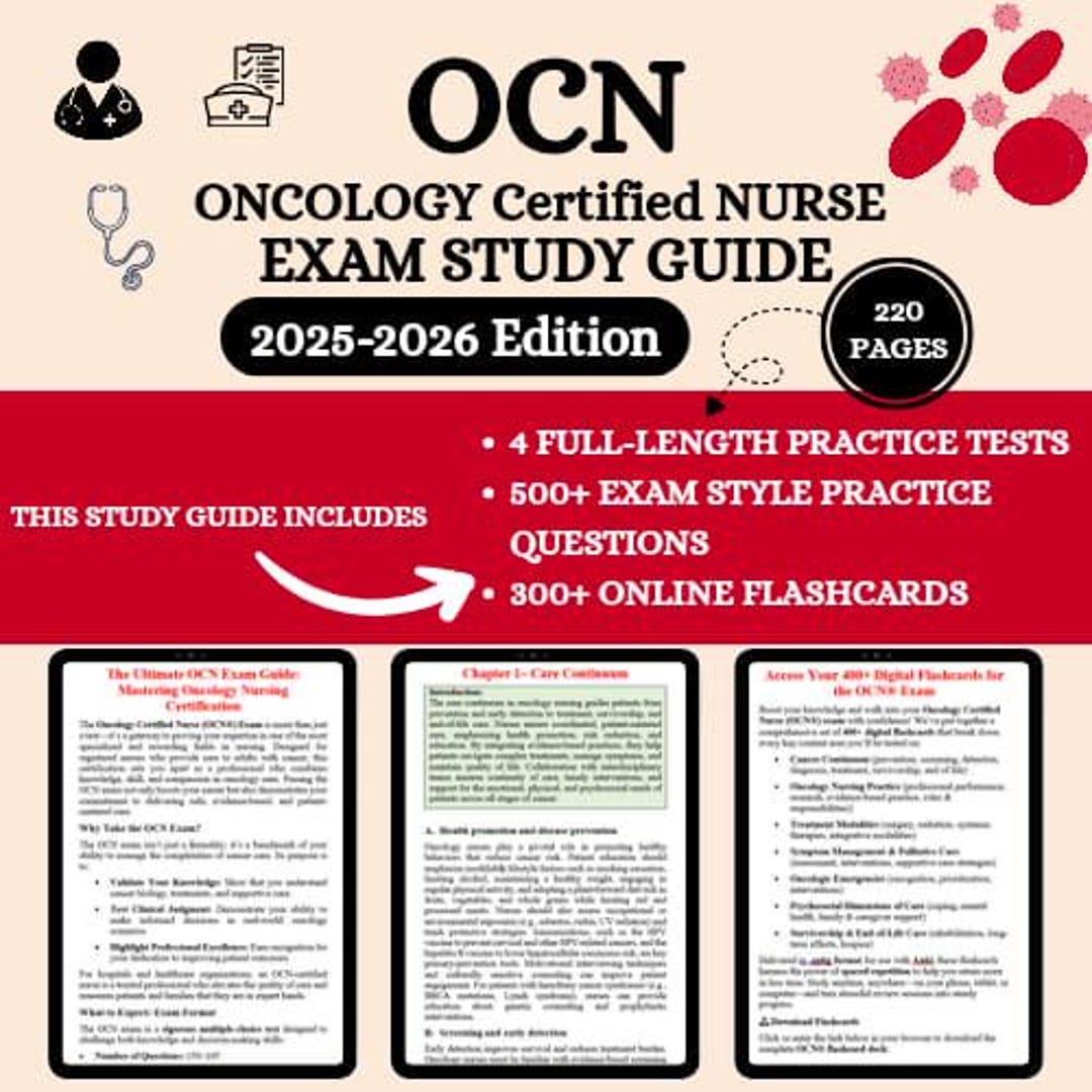 OCN Study Guide 2026 | Oncology Certified Nurse Education | OCN Exam ...