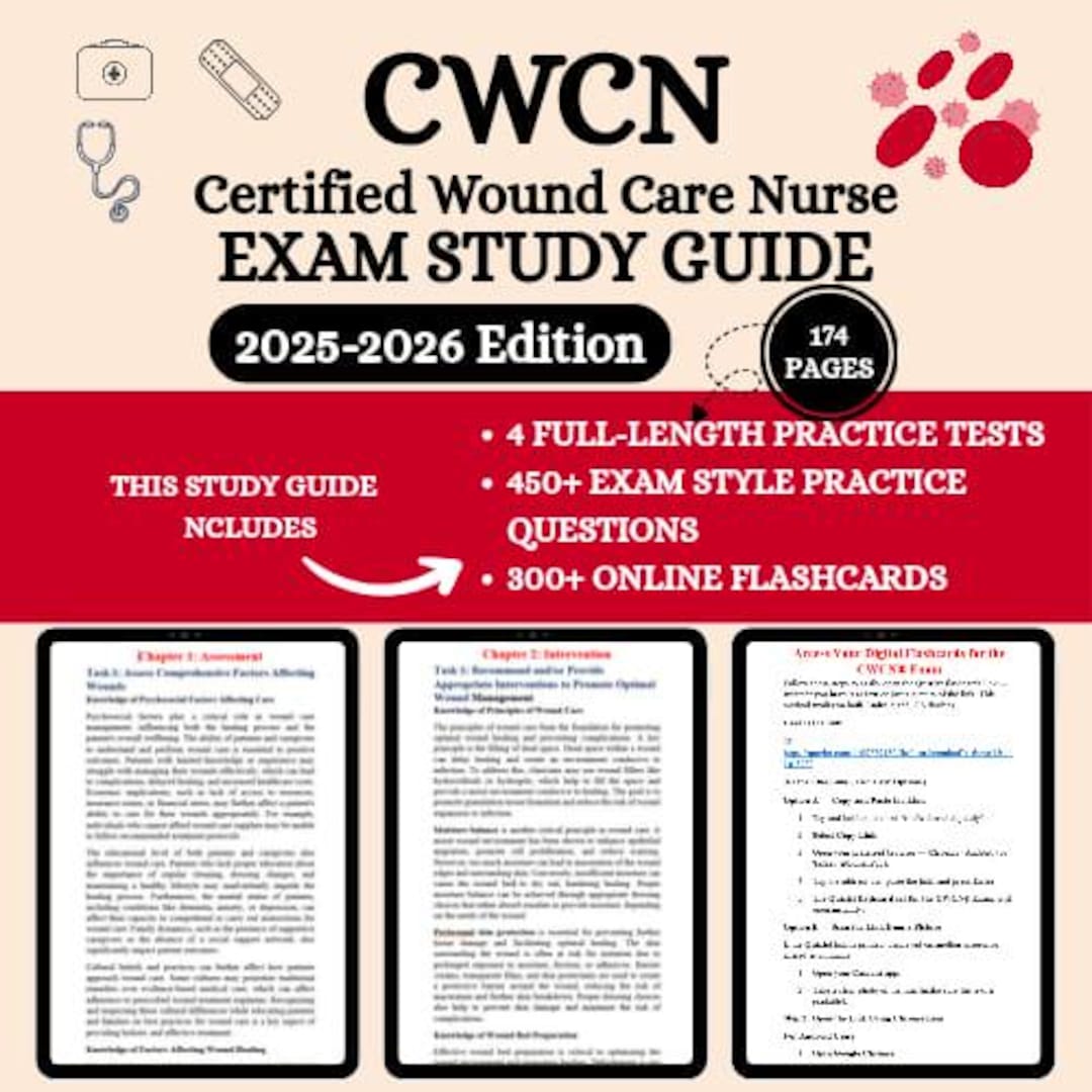 Cwcn Exam Review 2026 | Cwcn Exam | Cwcn Study Guide | Certified Wound ...