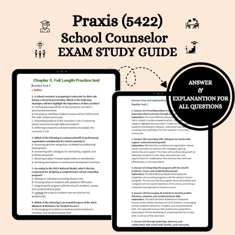 Praxis 5422 Exam 2026 | Praxis School Counselor 5422 Study Guide ...
