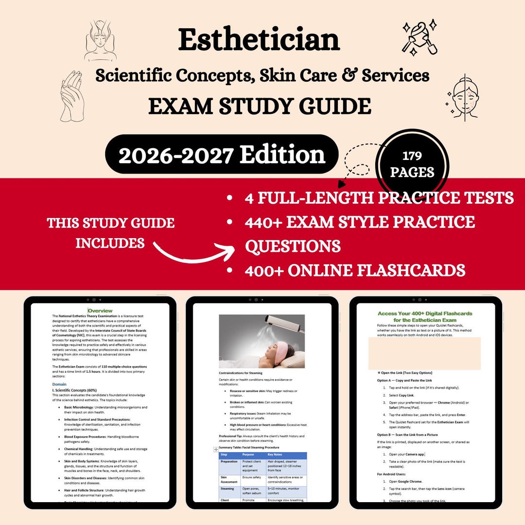 Esthetician Study Guide | Esthetician Exam | Esthetician Study Guide ...