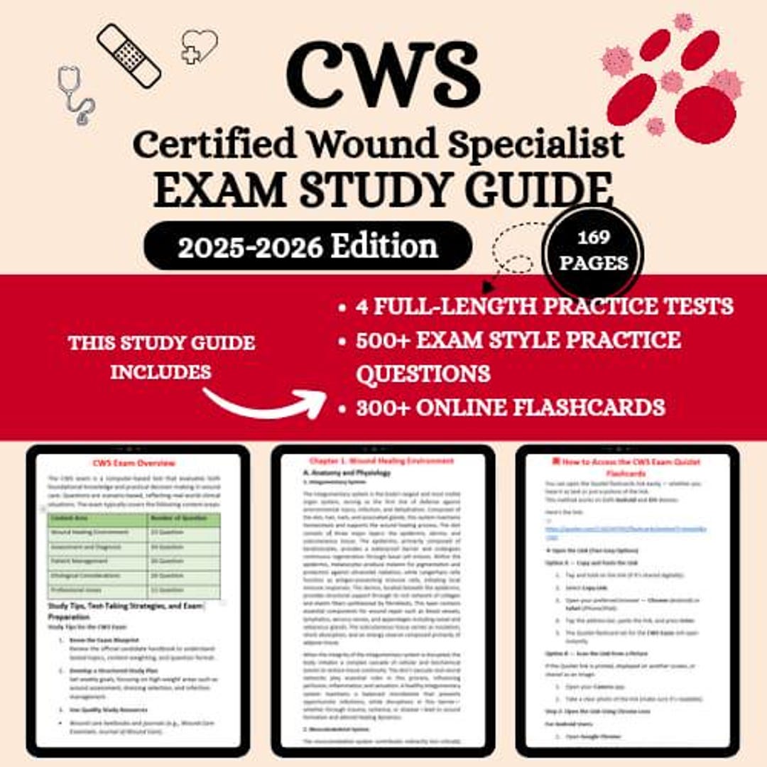 Cws Review 2026 | Cws Exam | Certified Wound Specialist | Wound ...