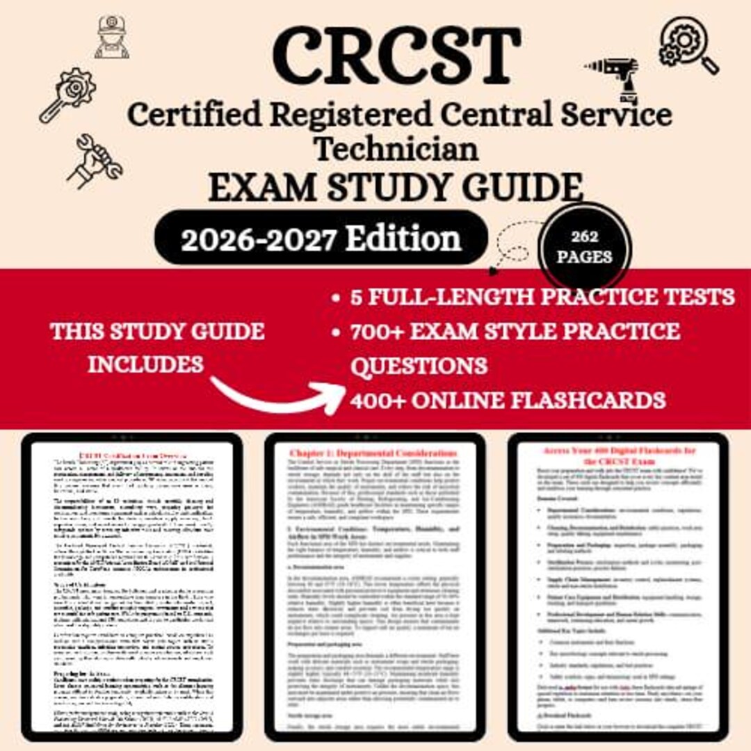 Crcst Exam Review 2026 | Crcst Study Guide | Crcst Study | Crcst Exam ...