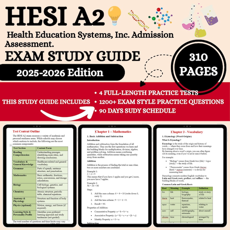 Hesi A2 Exam 2026 | Hesi A2 Study Guide | Hesi A2 Study | Hesi A2 ...