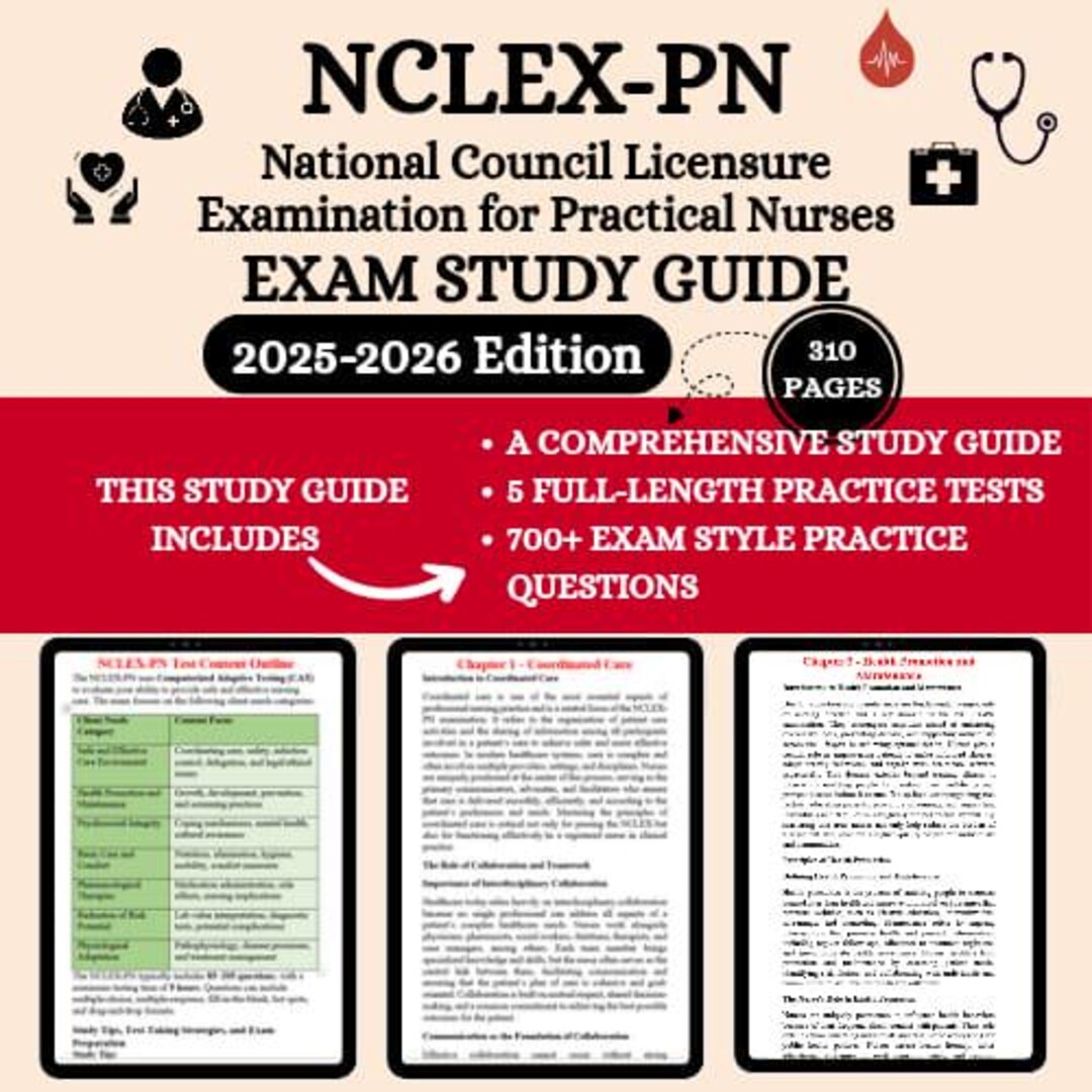 Nclex Pn Prep 2026 | Nclex Pn Exam | Nclex Study Notebook | Nclex Pn ...