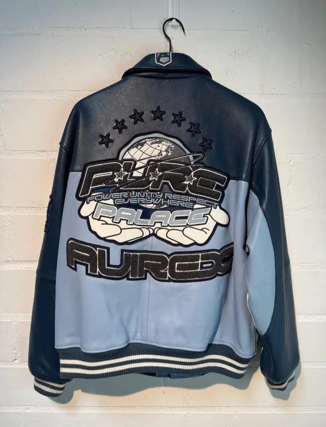 Avirex Pure Palace Custom Made Leather Jacket | Genuine Cowhide Leather ...
