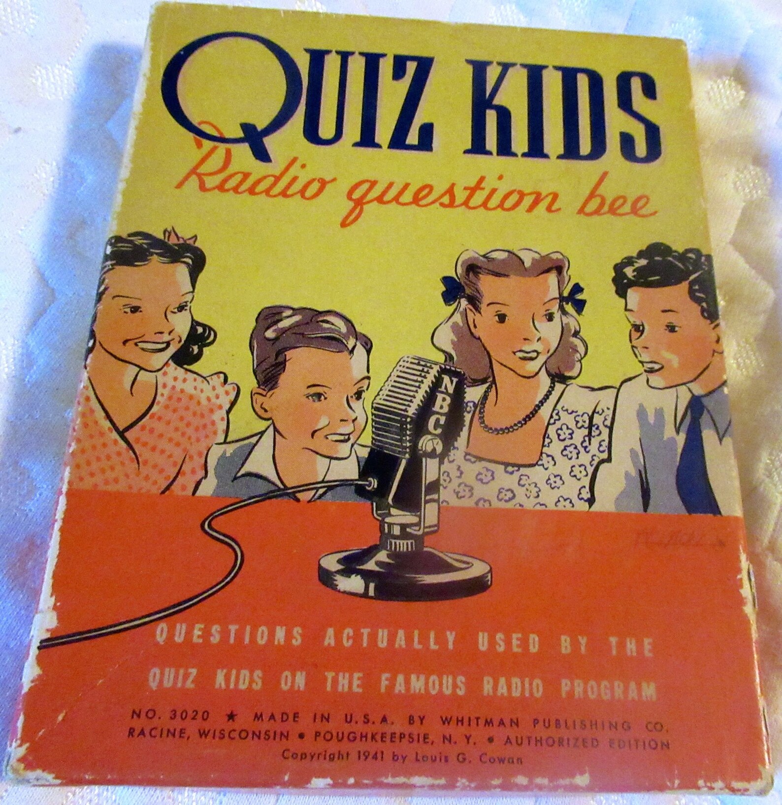 Vintage Game Quiz Kids Radio Questions Bee Original Box 1941. Used ...