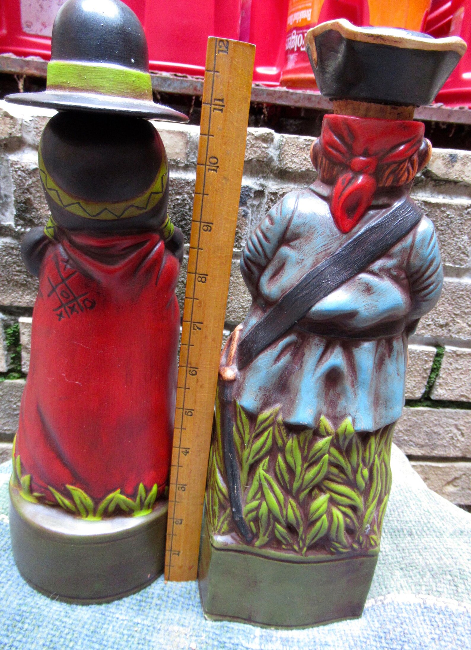 Vintage Decanters Liquor Set Includes 1 Pirate and 1 Native American ...
